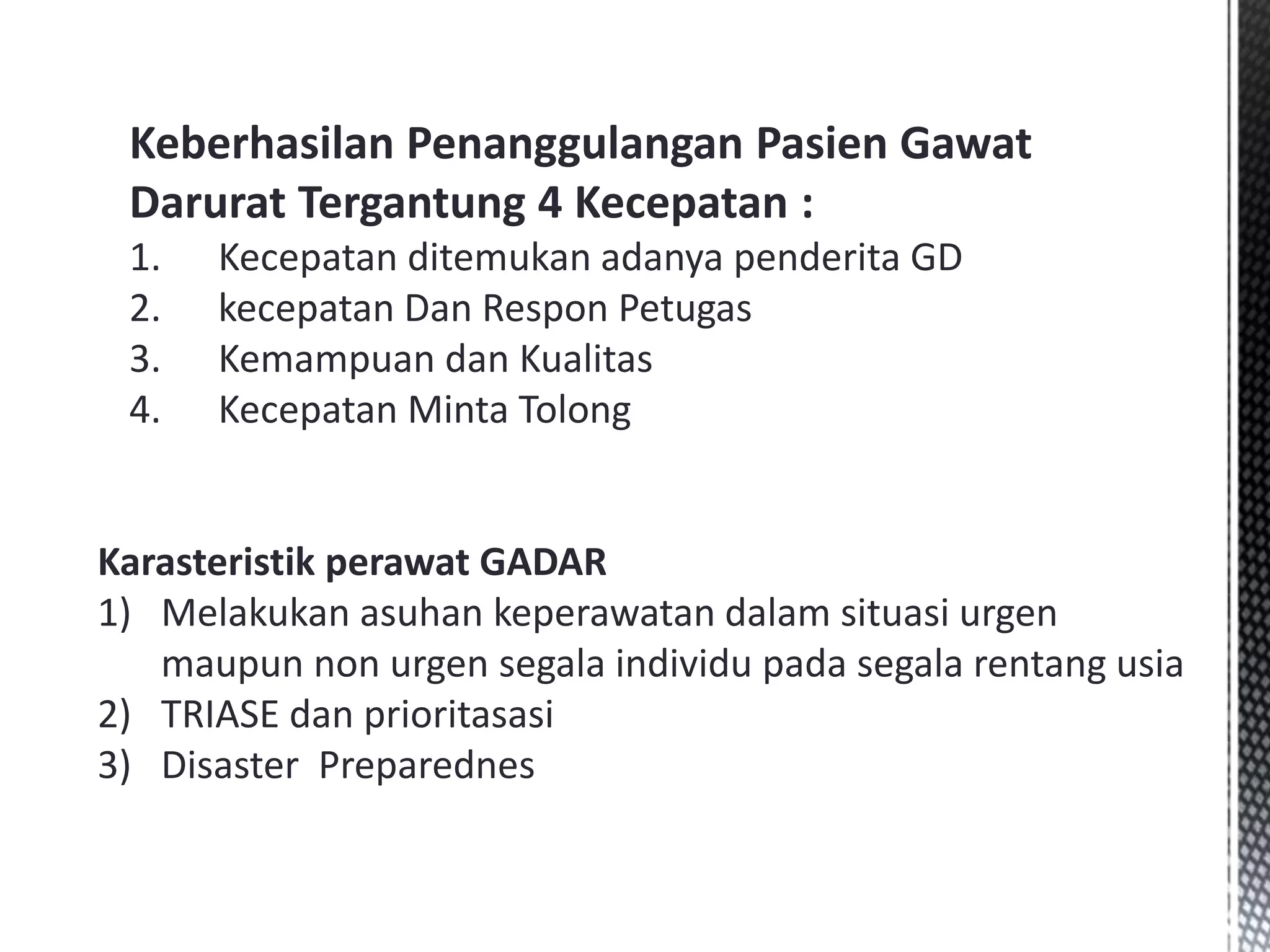 Sistem penanggulangan gawat darurat terpadu (SPGDT) | PPT Sistem penanggulangan gawat darurat terpadu (SPGDT) | PPT