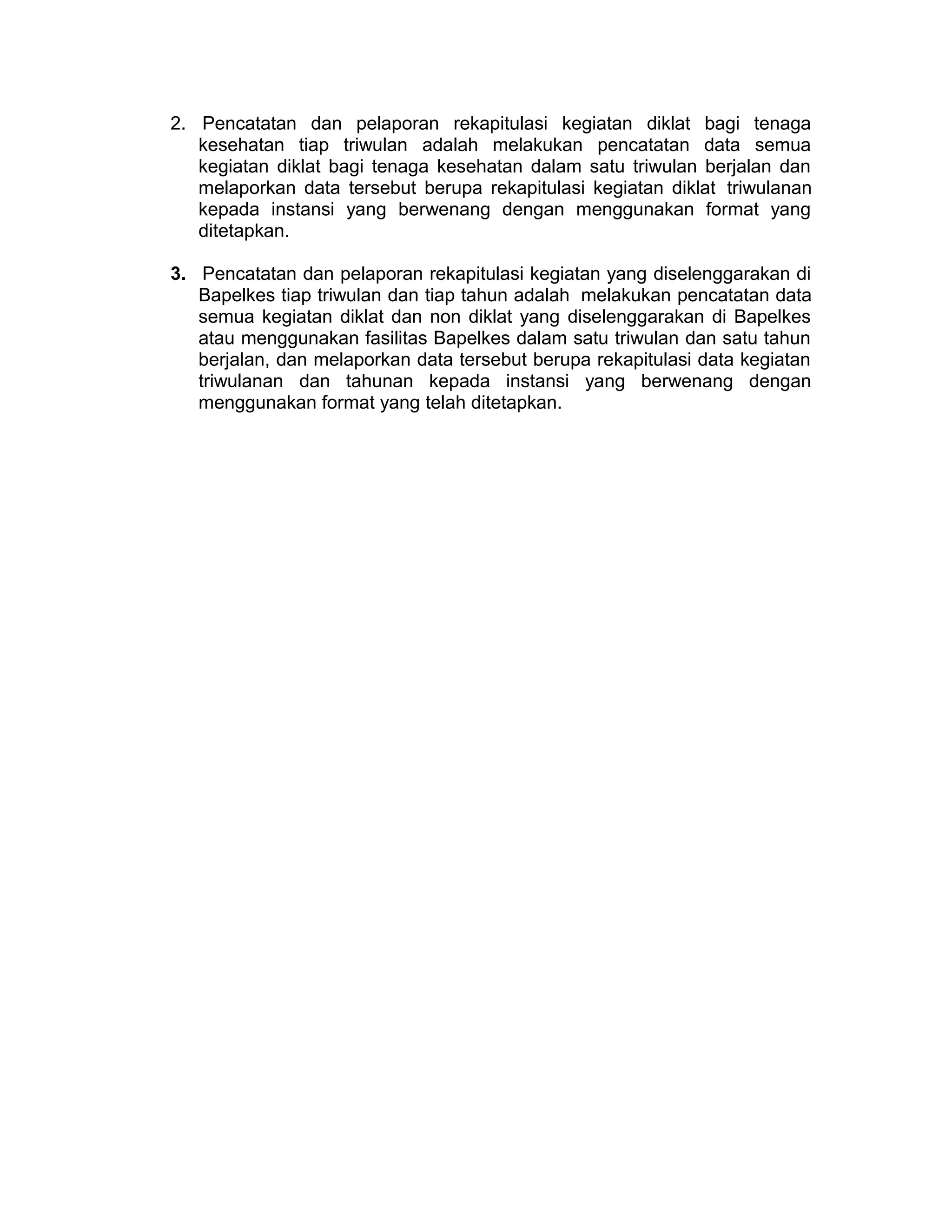Sistem pencatatan dan pelaporan | DOC