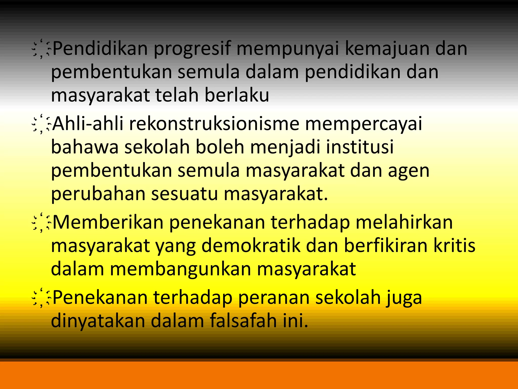 falsafah pendidikan barat moden | PPTX