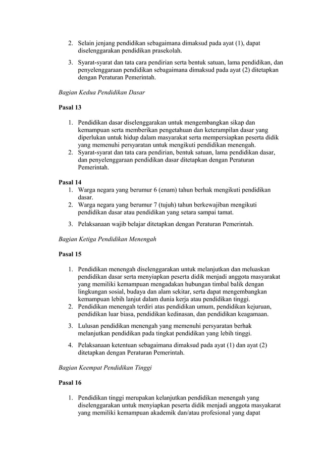 Sistem pendidikan nasional | PDF