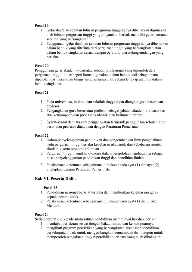 Sistem pendidikan nasional | PDF