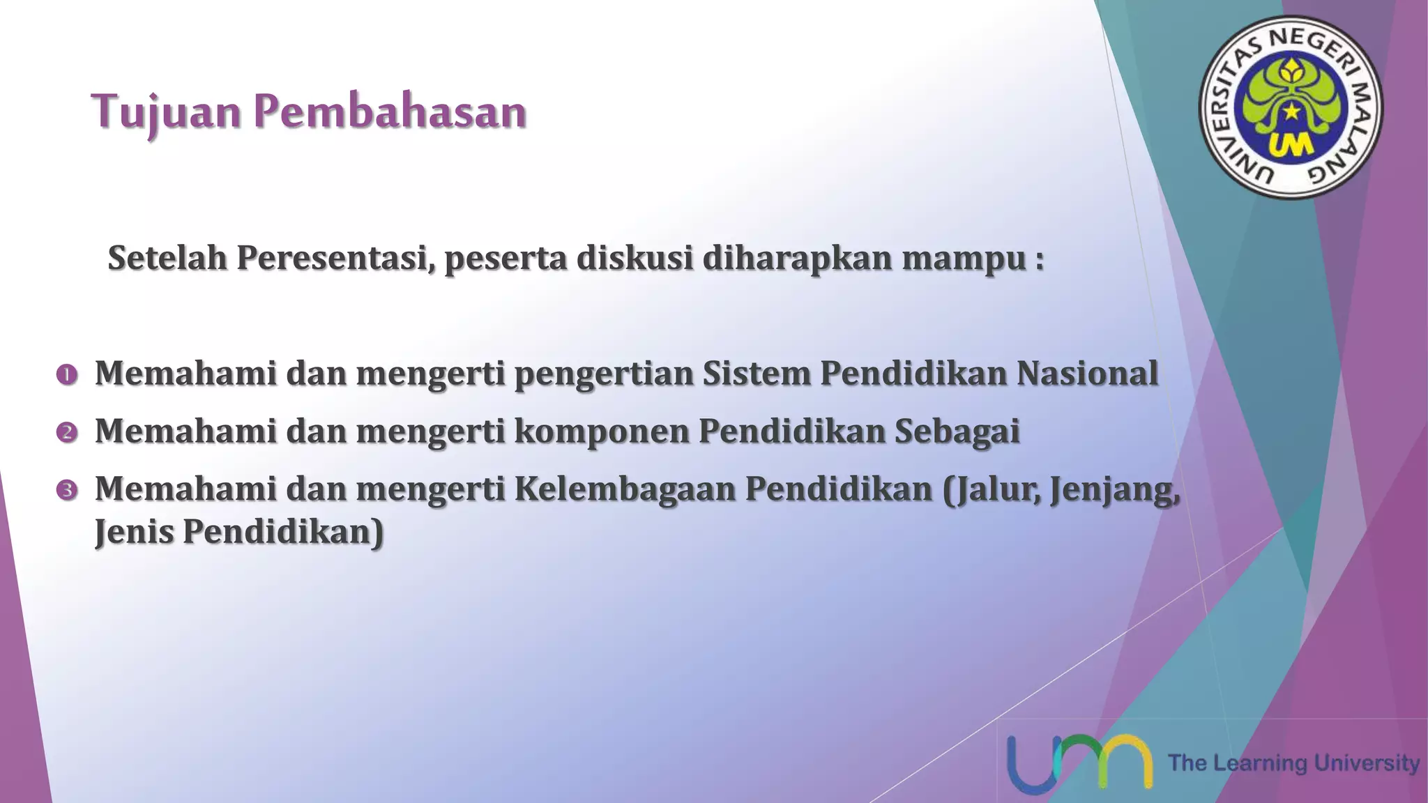 Sistem pendidikan nasional | PPTX