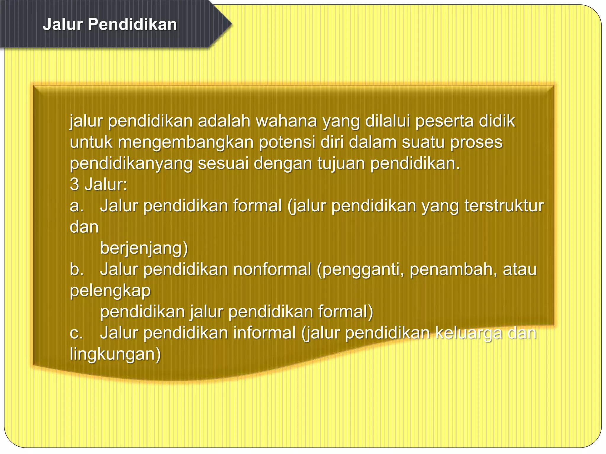 Sistem pendidikan nasional | PPTX