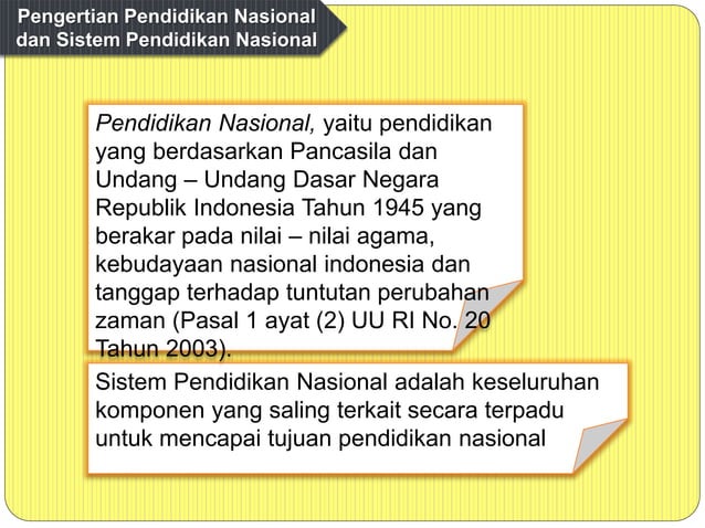 Sistem pendidikan nasional | PPTX