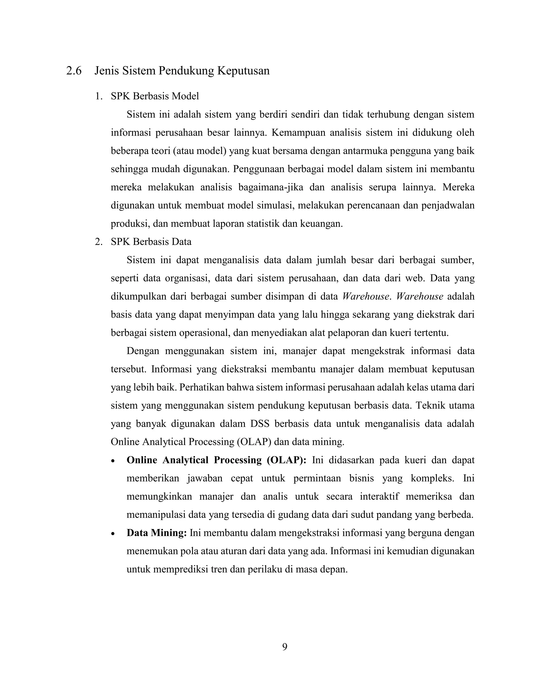 Sistem Pendukung Keputusan (SPK) | PDF