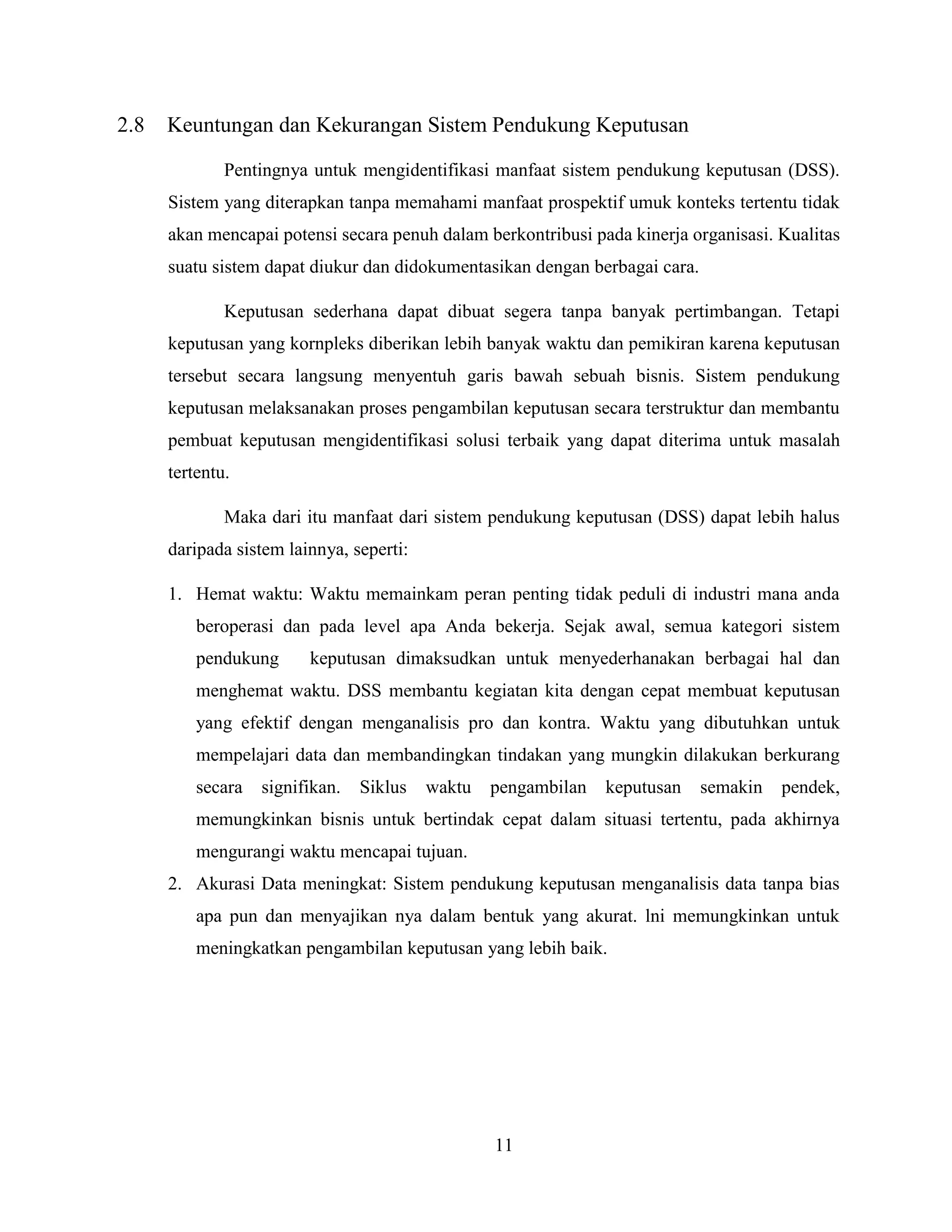 Sistem Pendukung Keputusan (SPK) | PDF