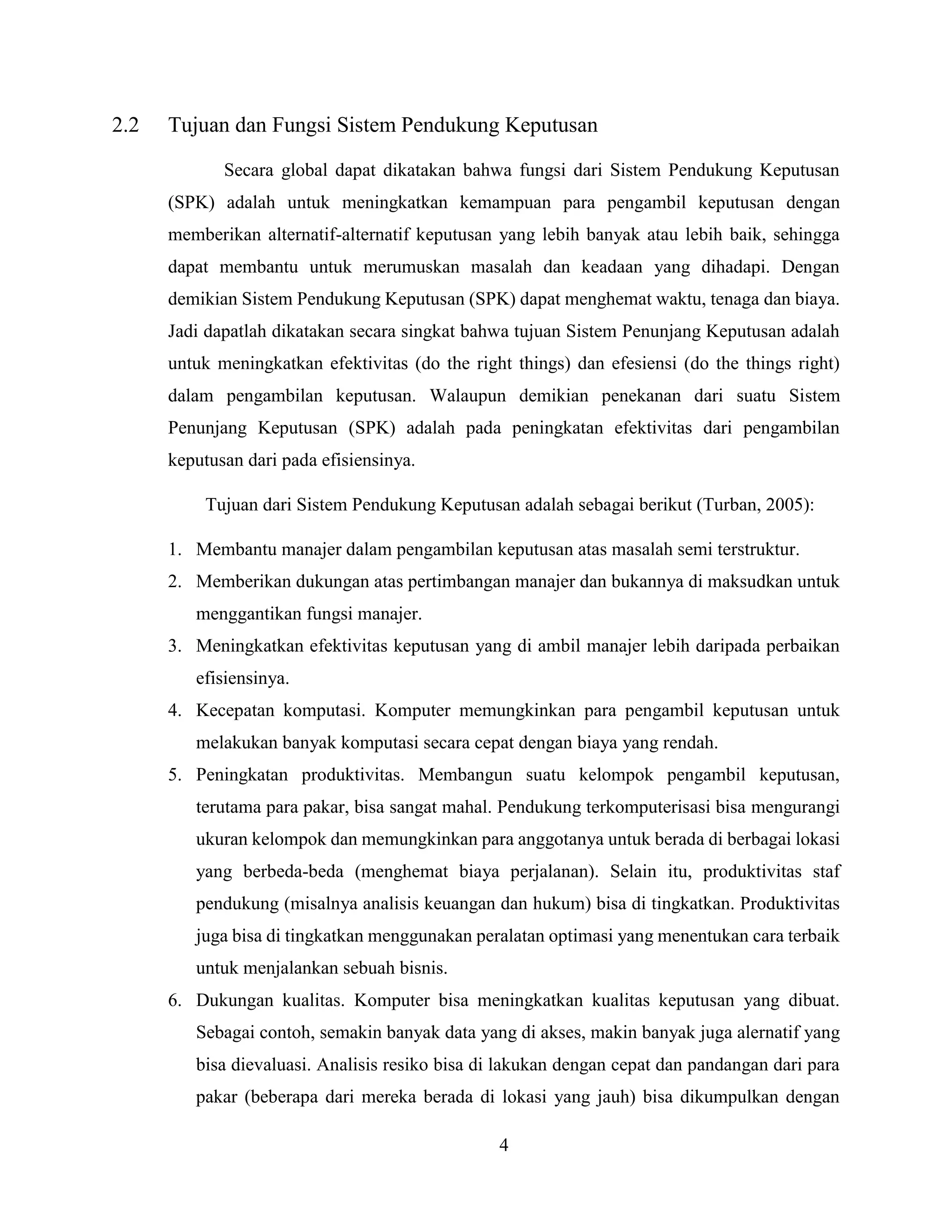 Sistem Pendukung Keputusan (SPK) | PDF