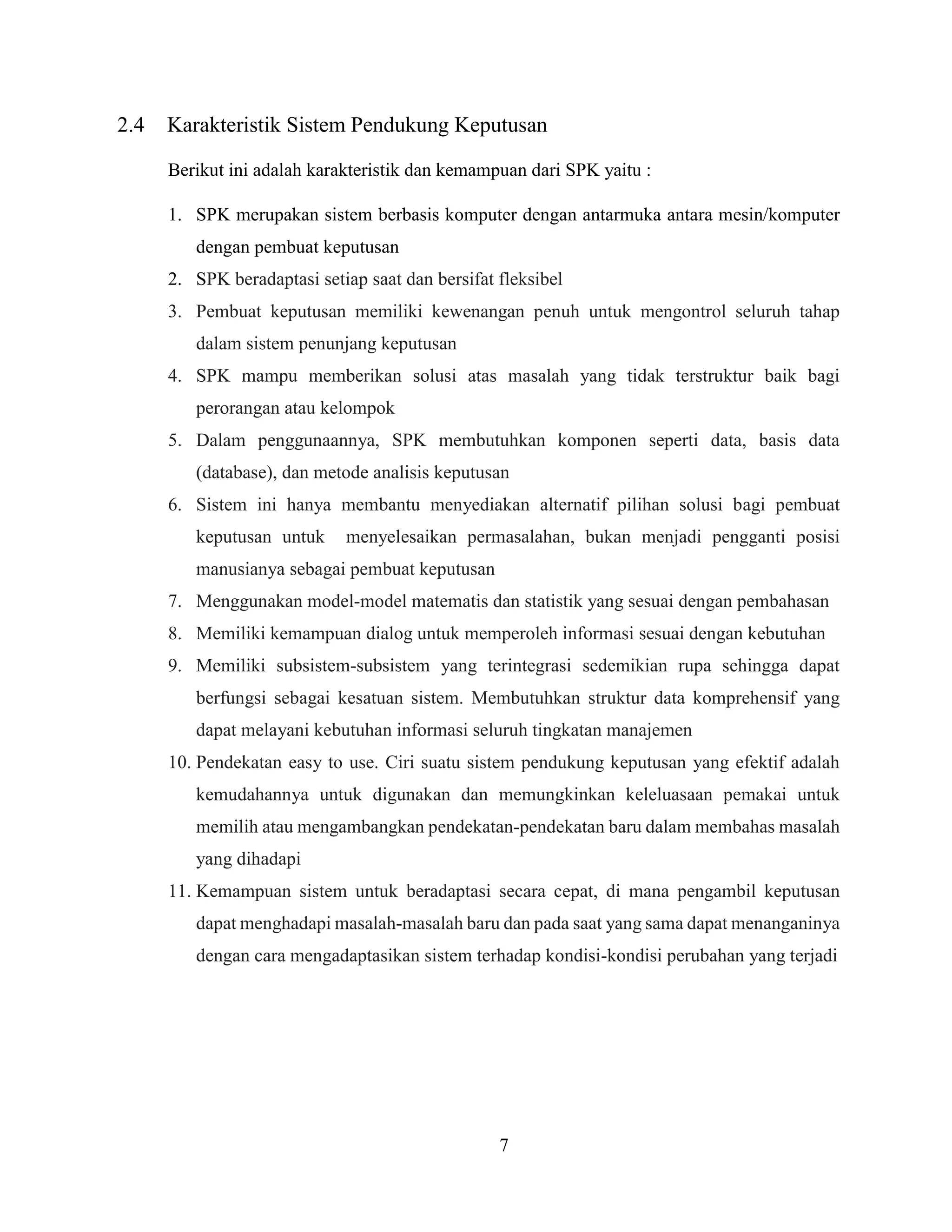 Sistem Pendukung Keputusan (SPK) | PDF