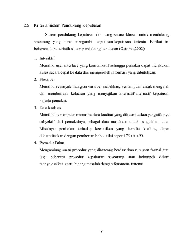 Sistem Pendukung Keputusan (SPK) | PDF