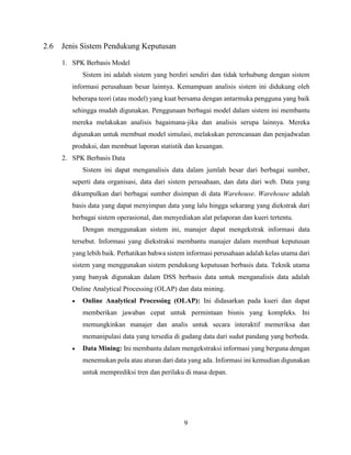 Sistem Pendukung Keputusan (SPK) | PDF