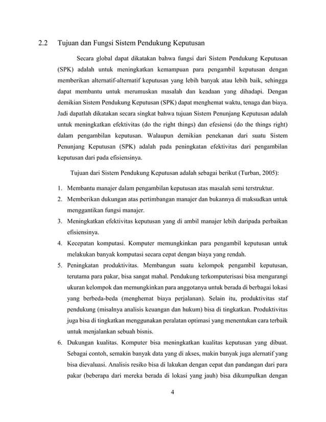 Sistem Pendukung Keputusan (SPK) | PDF