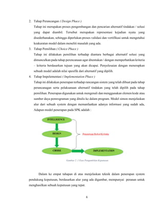 Sistem Pendukung Keputusan (SPK) | PDF