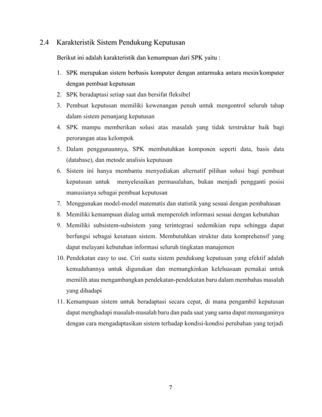 Sistem Pendukung Keputusan (SPK) | PDF