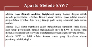 Sistem pendukung keputusan beasiswa | PPTX