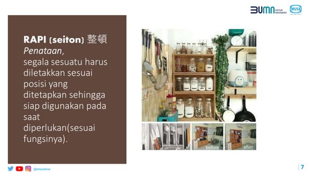 Prinsip penarapan 5R (Ringkas,Rapi, Resik, Rawat dan Rajin) area Kantor ...