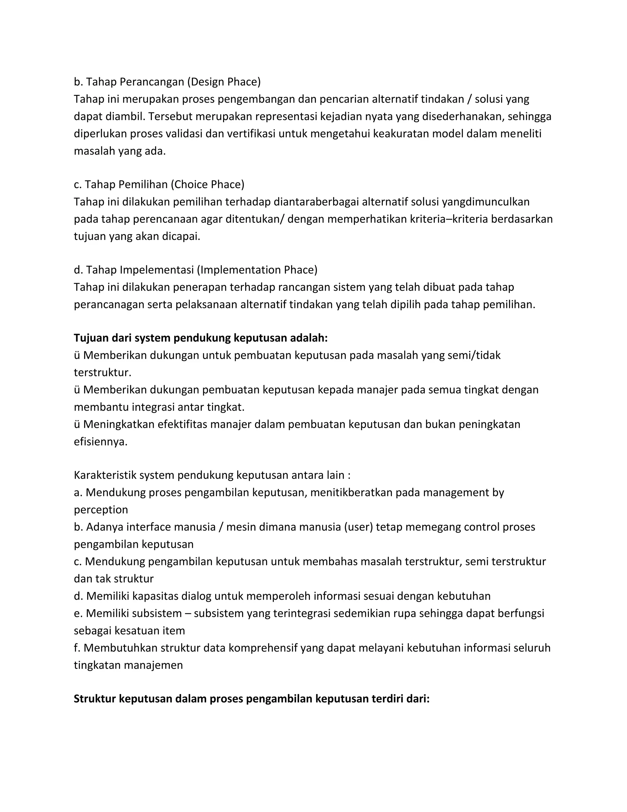 Sistem pengambilan keputusan | PDF Sistem pengambilan keputusan | PDF