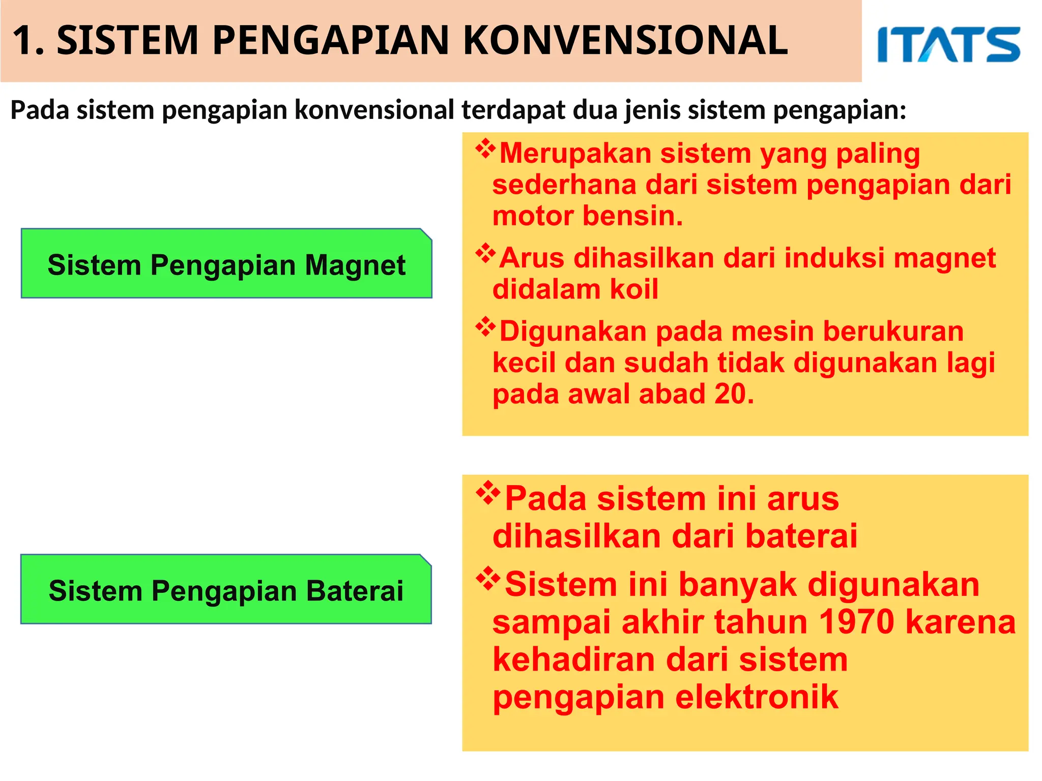 SISTEM PENGAPIAN pada motor bakar otomotif | PPT