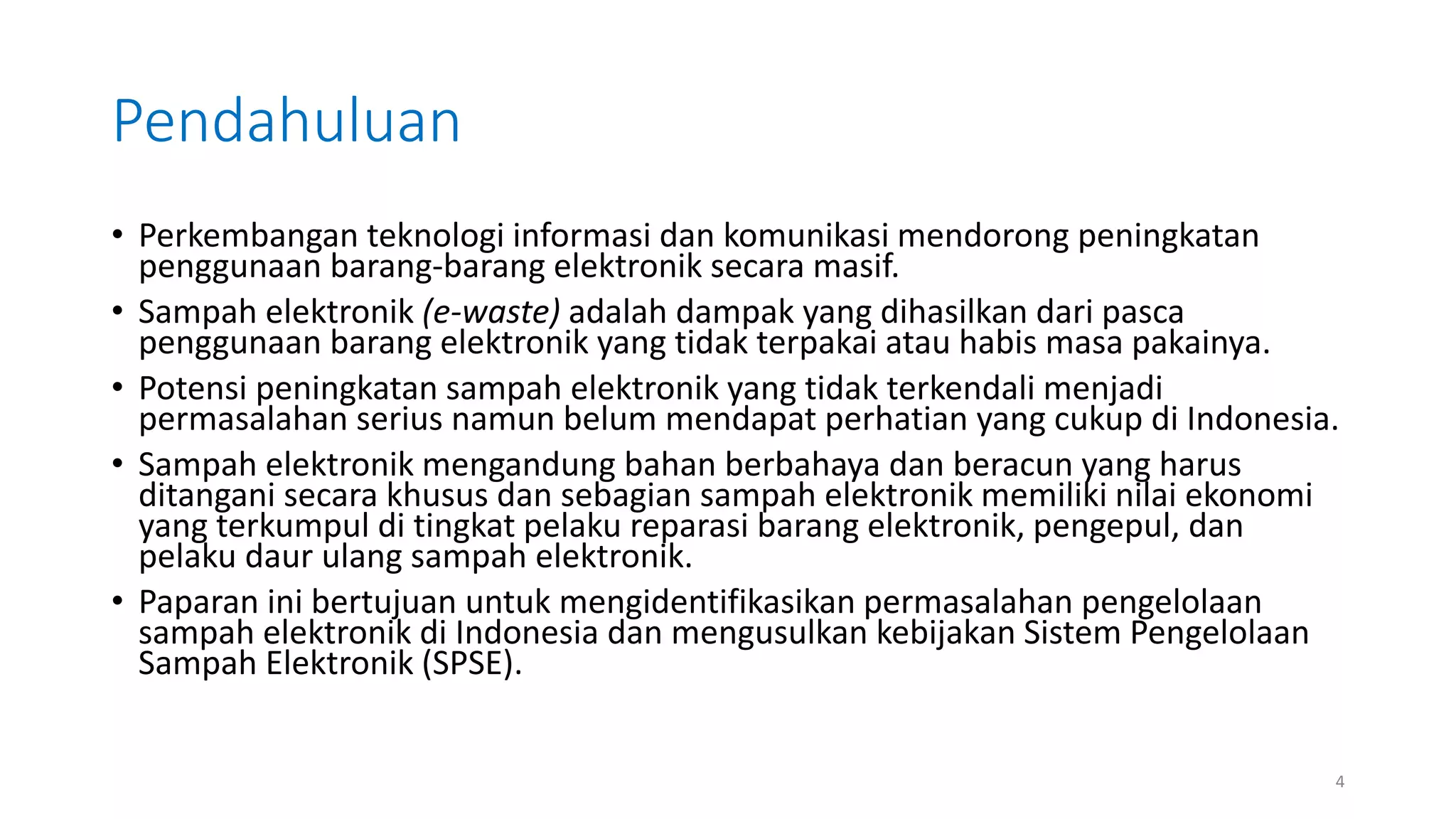 Sistem Pengelolaan Sampah Elektronik (SPSE) | PDF