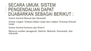 Sistem pengendalian, bpcs(basic process control system), | PPTX