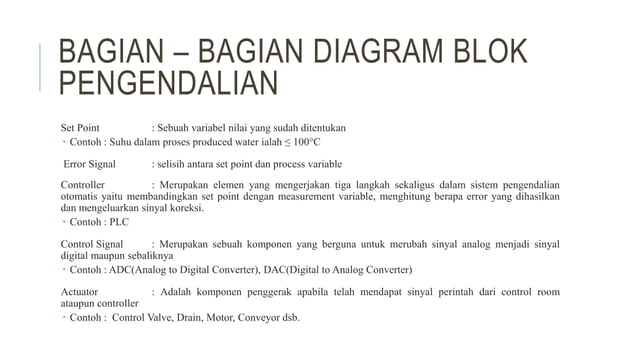 Sistem pengendalian, bpcs(basic process control system), | PPTX