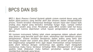 Sistem pengendalian, bpcs(basic process control system), | PPTX