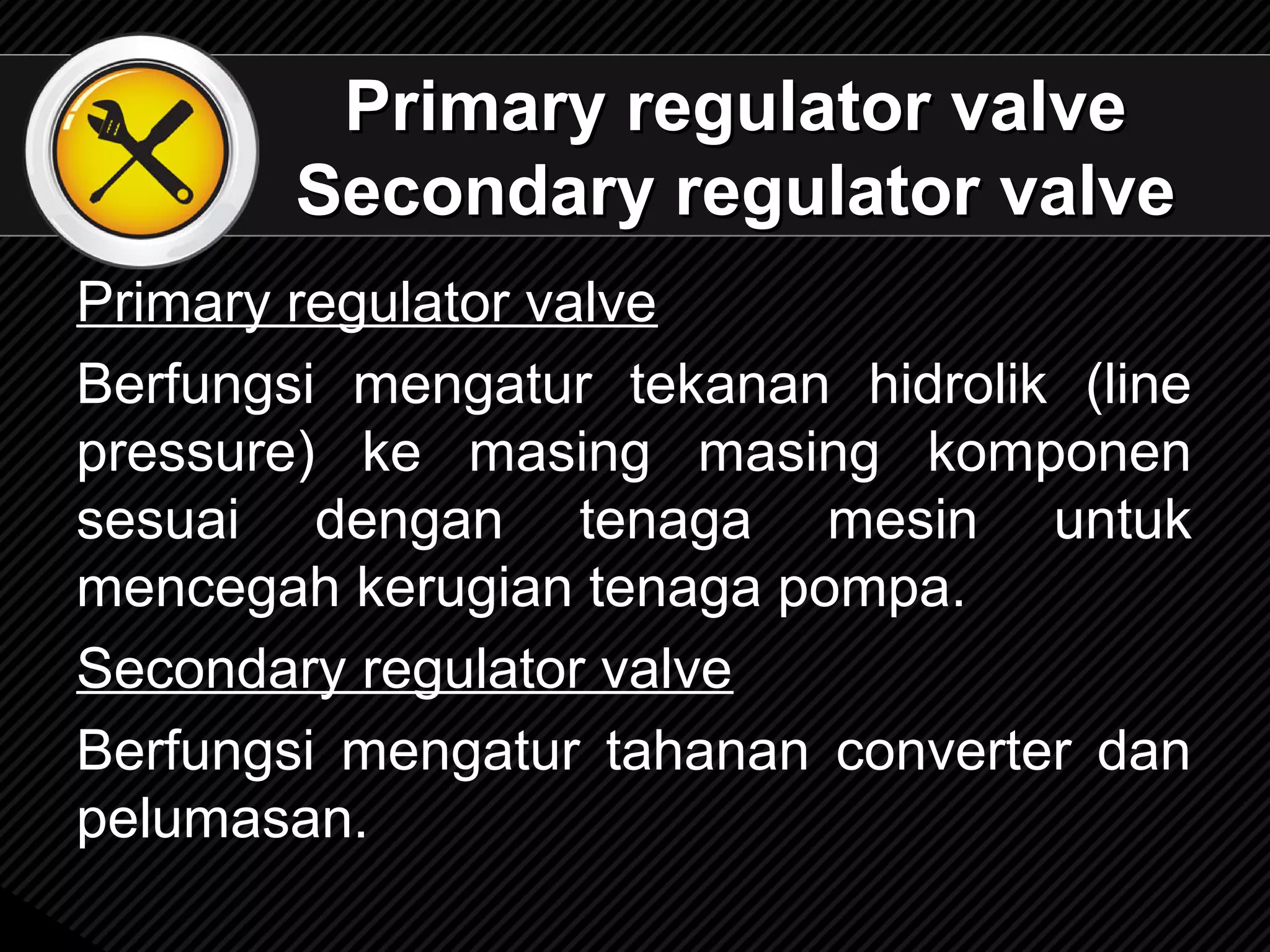 Sistem Penggerak Hidrolik (HYDRAULIC CONTROL SYSTEM) | PPT