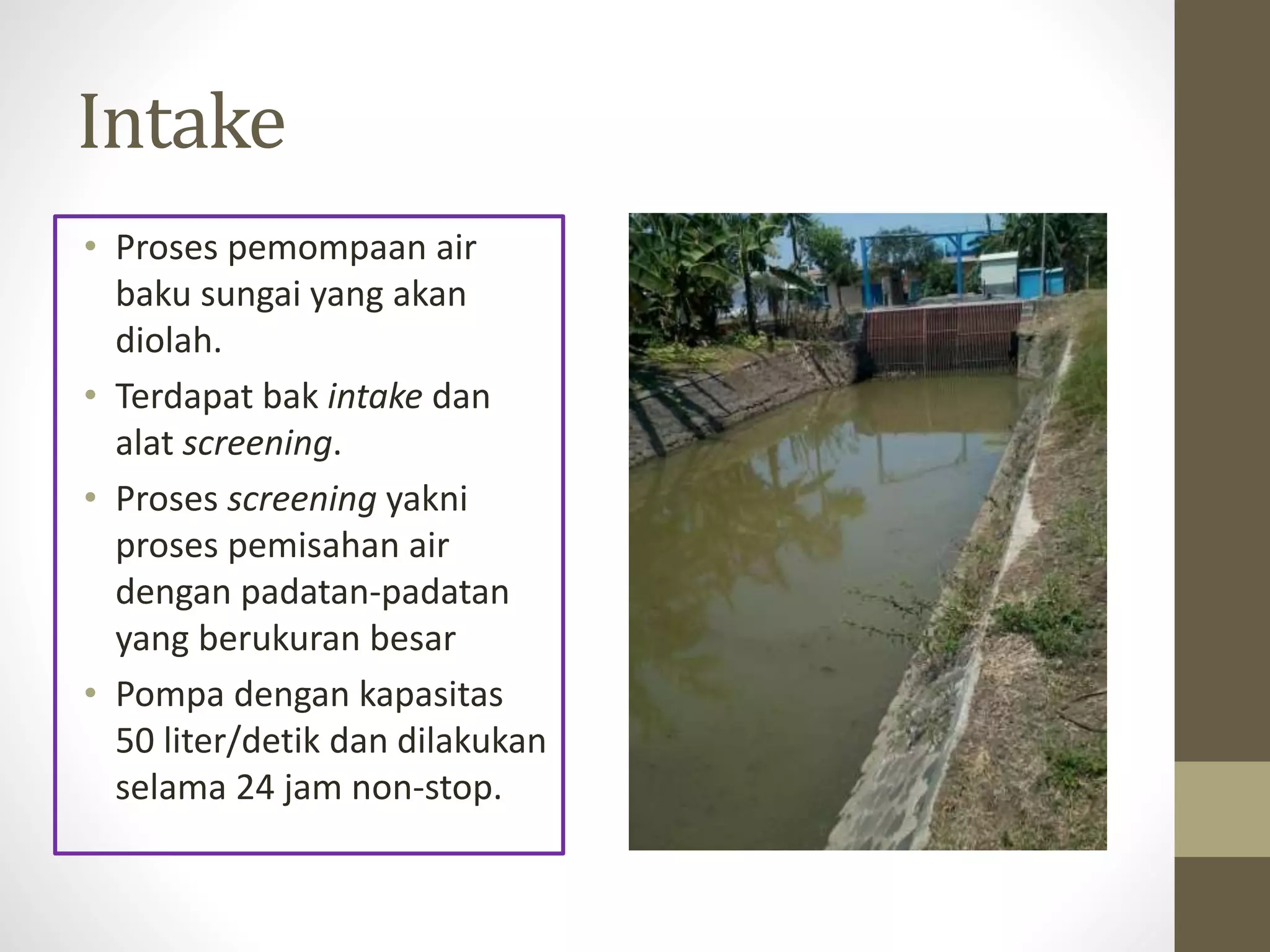 Sistem pengolahan & analisis kualitas air pdam | PPTX