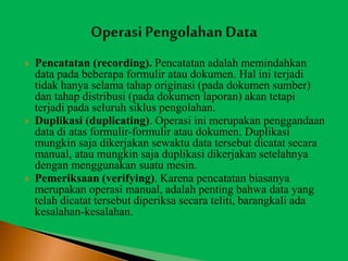 Sistem pengolah data | PPTX
