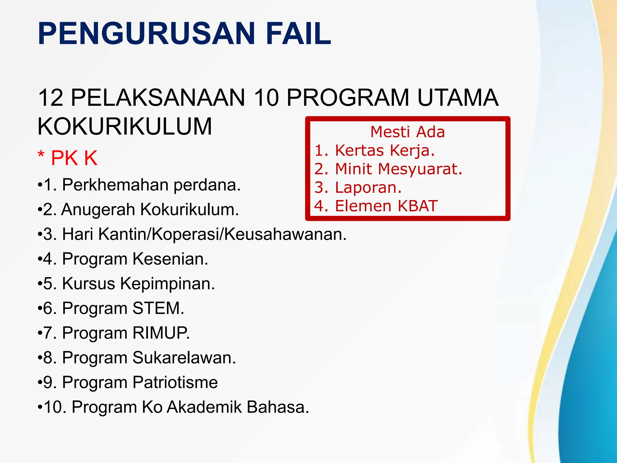 Sistem Pengurusan fail Kokurikulum sekolah rendah.ppt