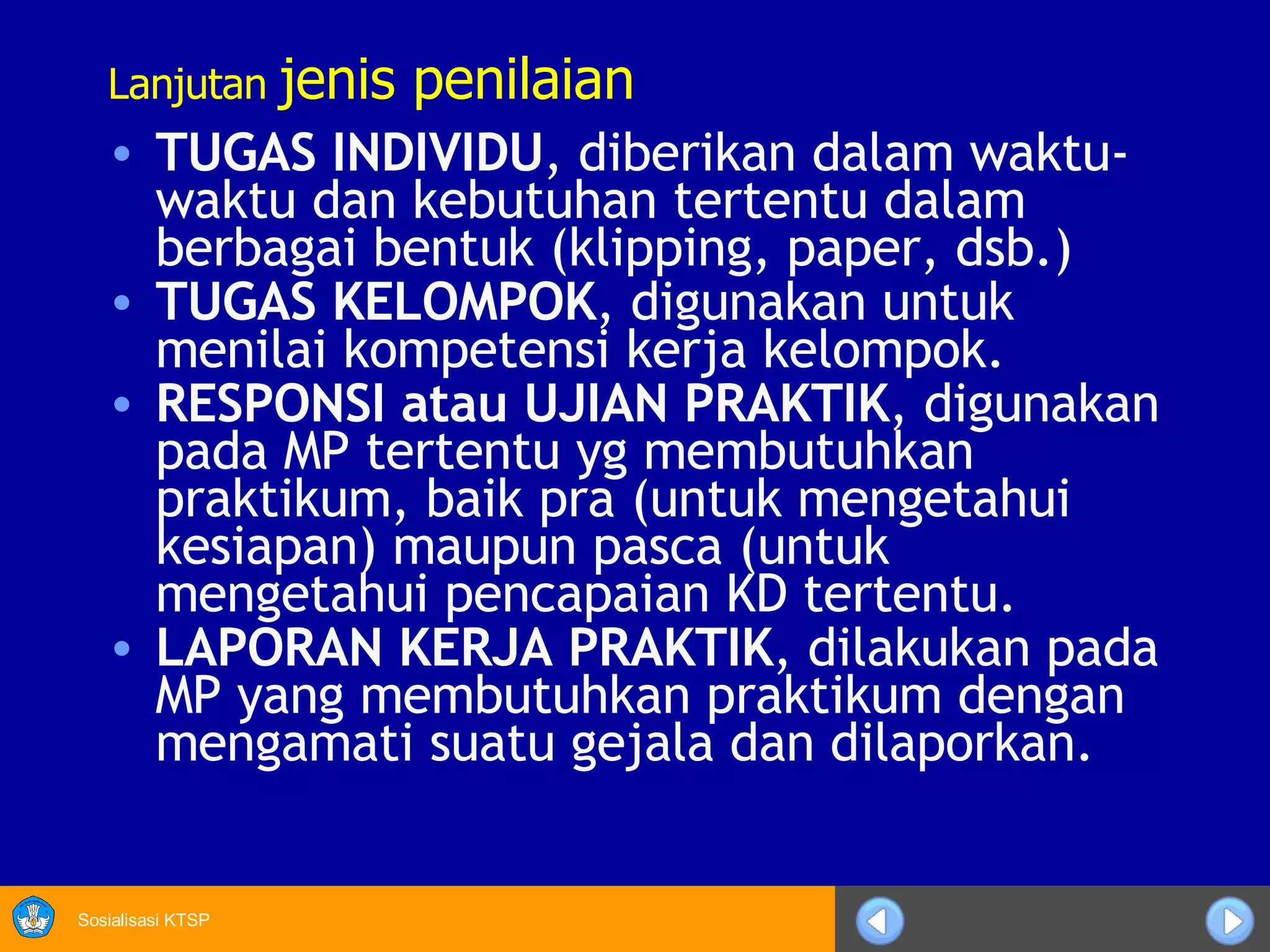 Sistem Penilaian Ktsp Sma | PPS