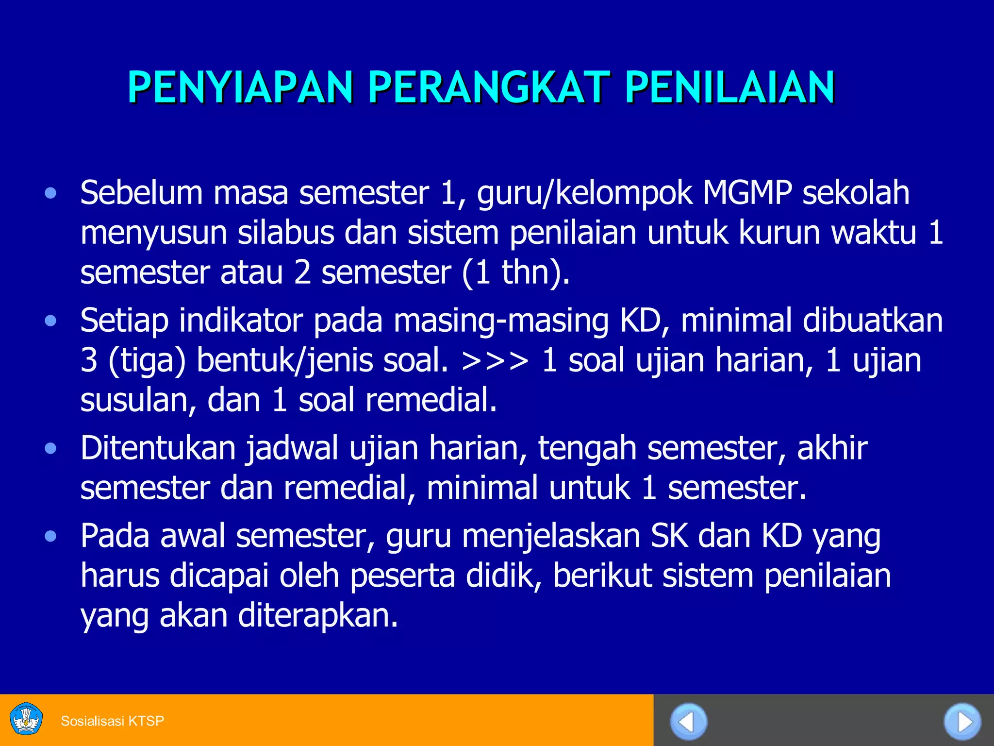 Sistem Penilaian Ktsp Sma | PPS