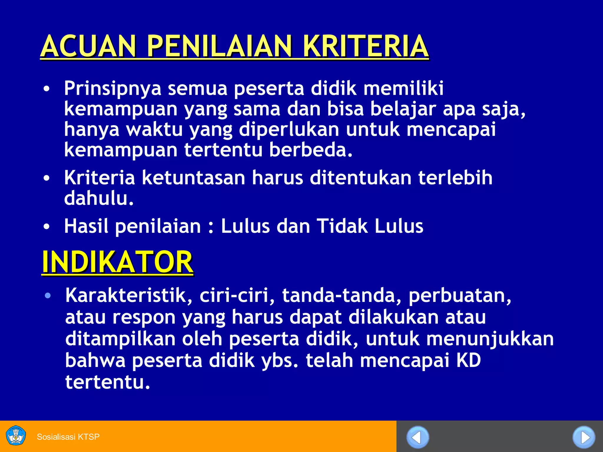Sistem Penilaian Ktsp Sma | PPS