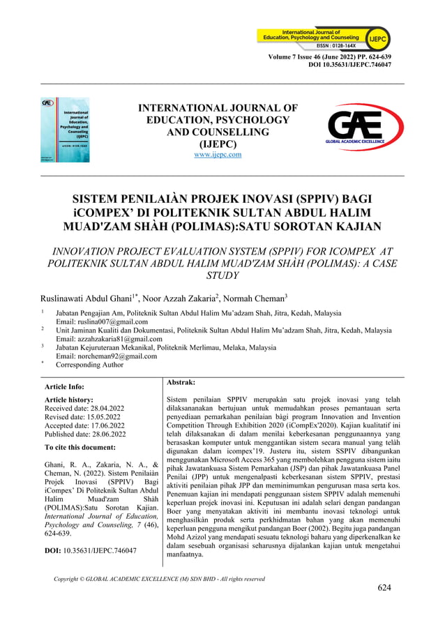 SISTEM PENILAIÀN PROJEK INOVASI (SPPIV) BAGI iCOMPEX’ DI POLITEKNIK SULTAN ABDUL HALIM.pdf