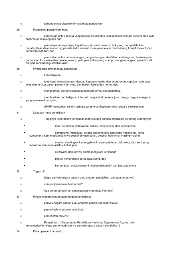 Sistem penjaminan mutu pendidikan | DOC