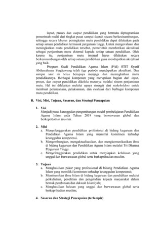 Sistem penjaminan mutu prodi pai | PDF