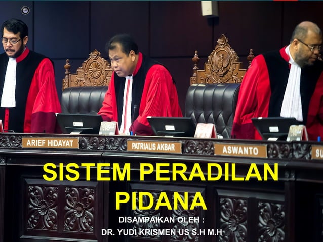 Sistem peradilan pidana | PPT