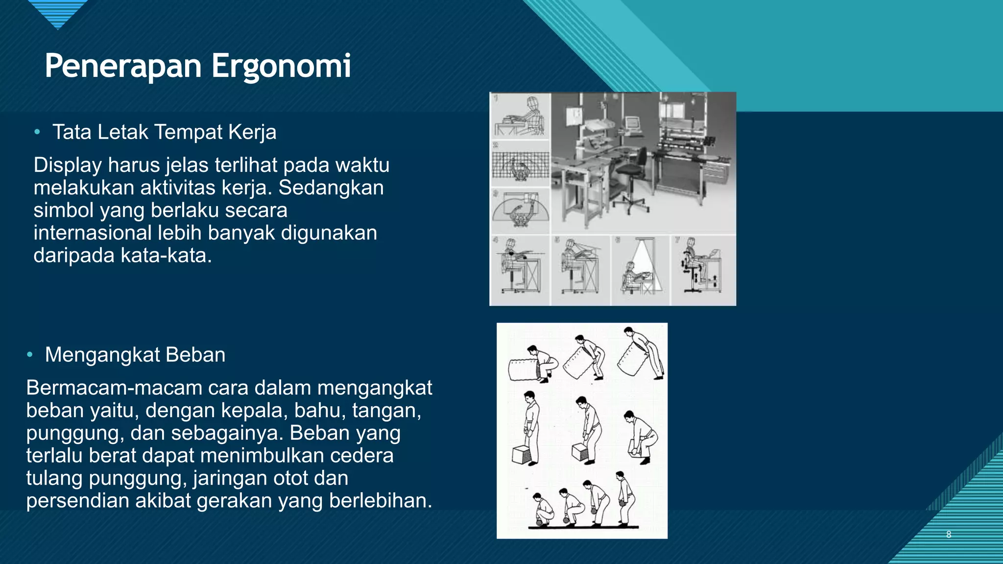 Sistem perancangan kerja (ergonomi) | PPTX