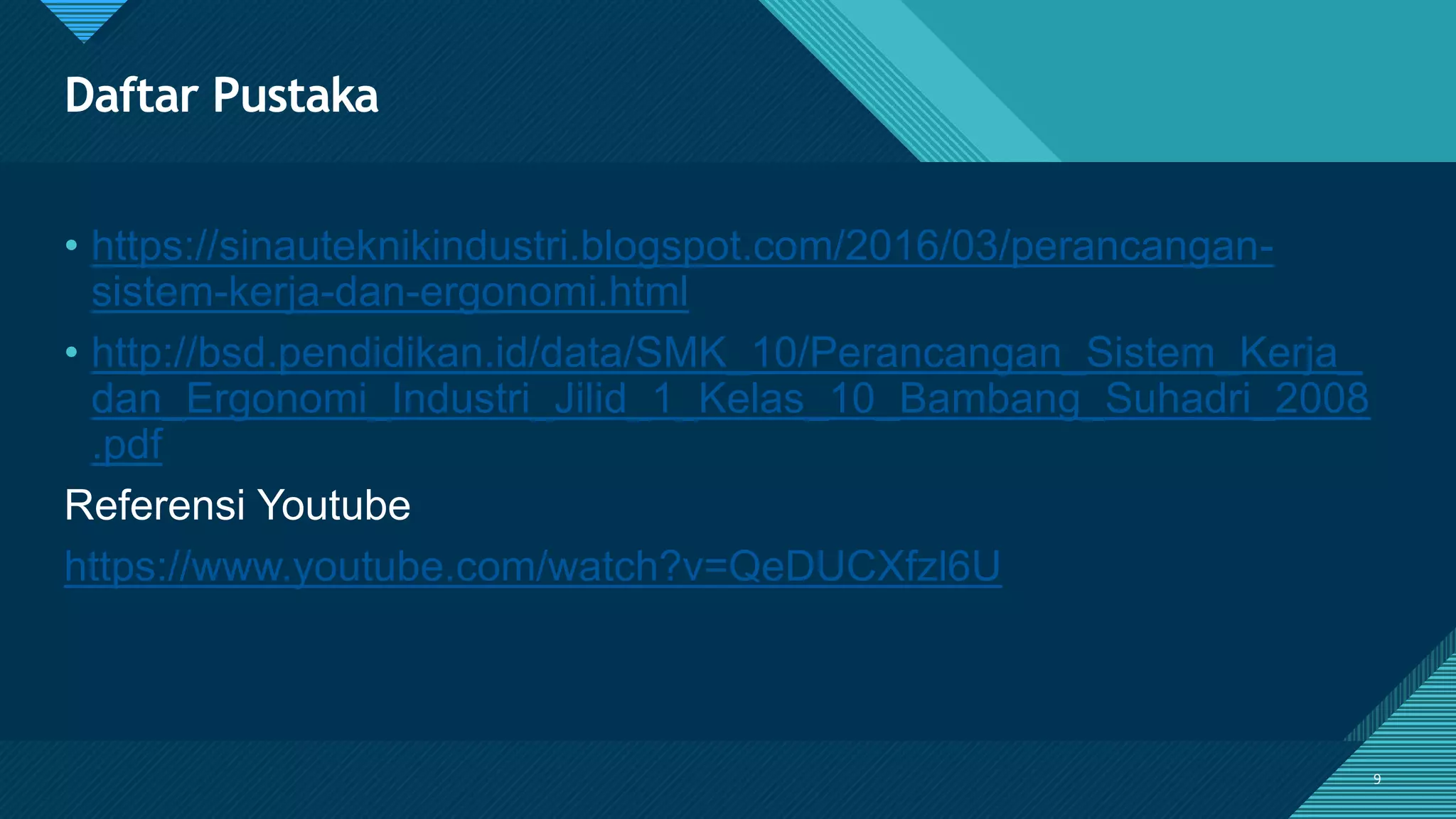 Sistem perancangan kerja (ergonomi) | PPTX