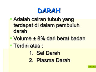 Sistem Peredaran Darah Pertemuan I | PPT