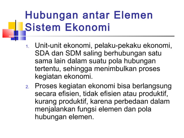 Sistem perekonomian indonesia ( 4 ) | PPT