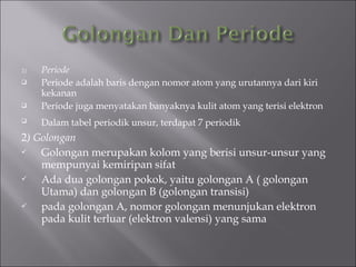 Sistem periodik unsur | PPT