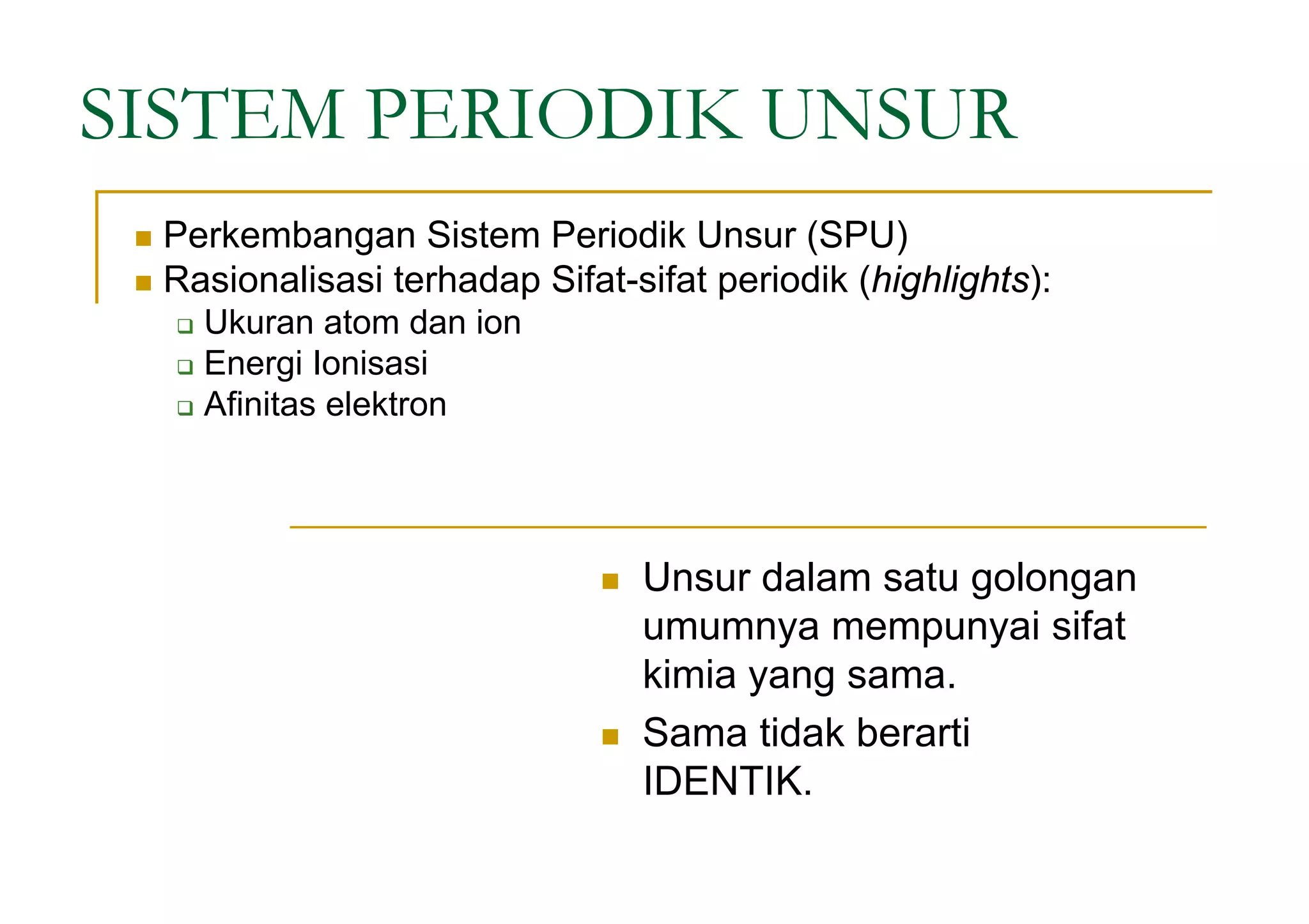 Sistem periodik unsur | PDF