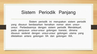 Sistem periodik unsur | PPTX
