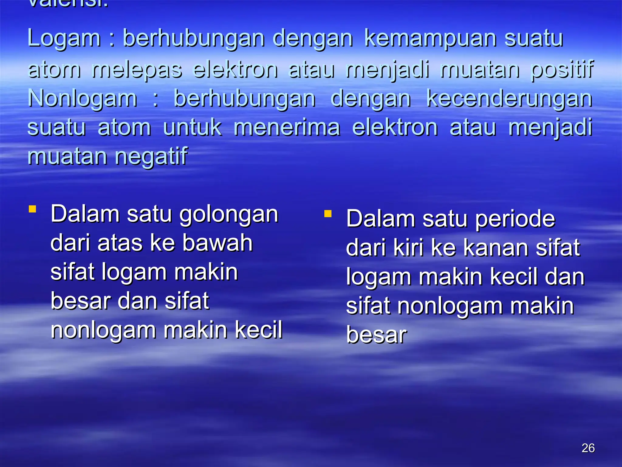sistem periodik unsur kimia dalam kehidu | PPT