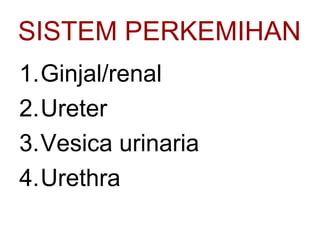 Sistem Perkemihan | PPT