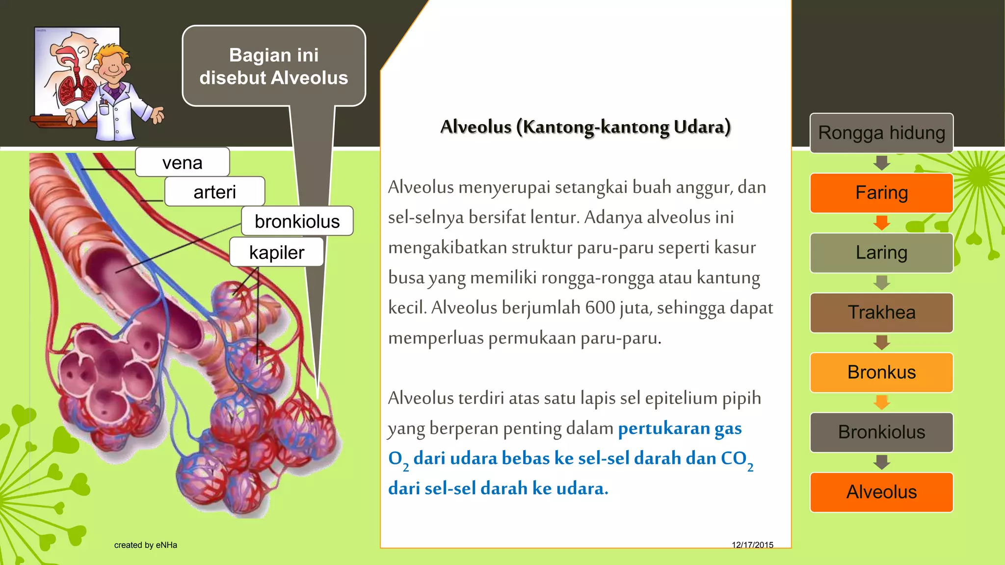 Sistem pernapasan kelas viii | PPTX