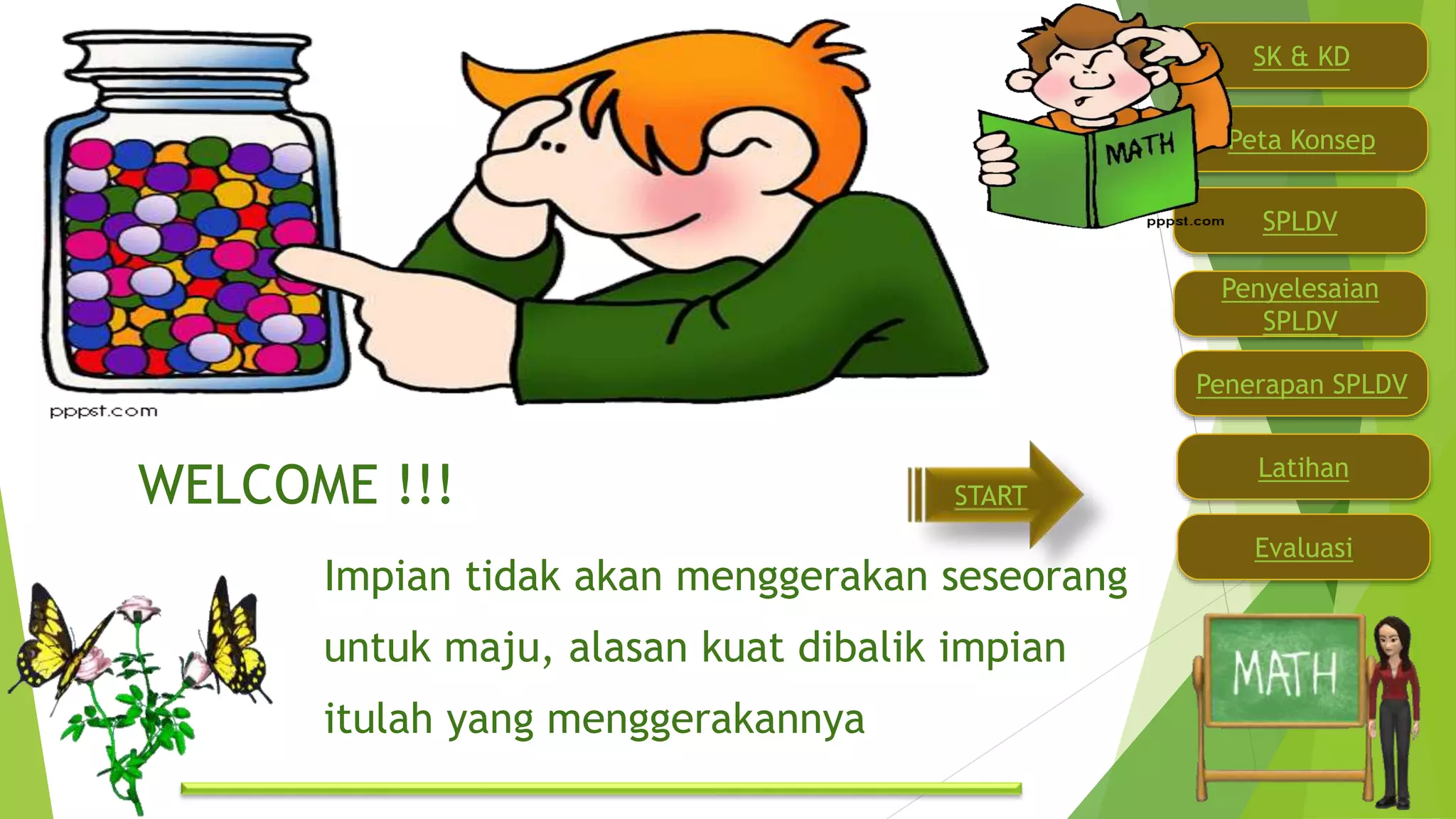 Sistem persamaan linear dua variabel (spldv) | PPTX