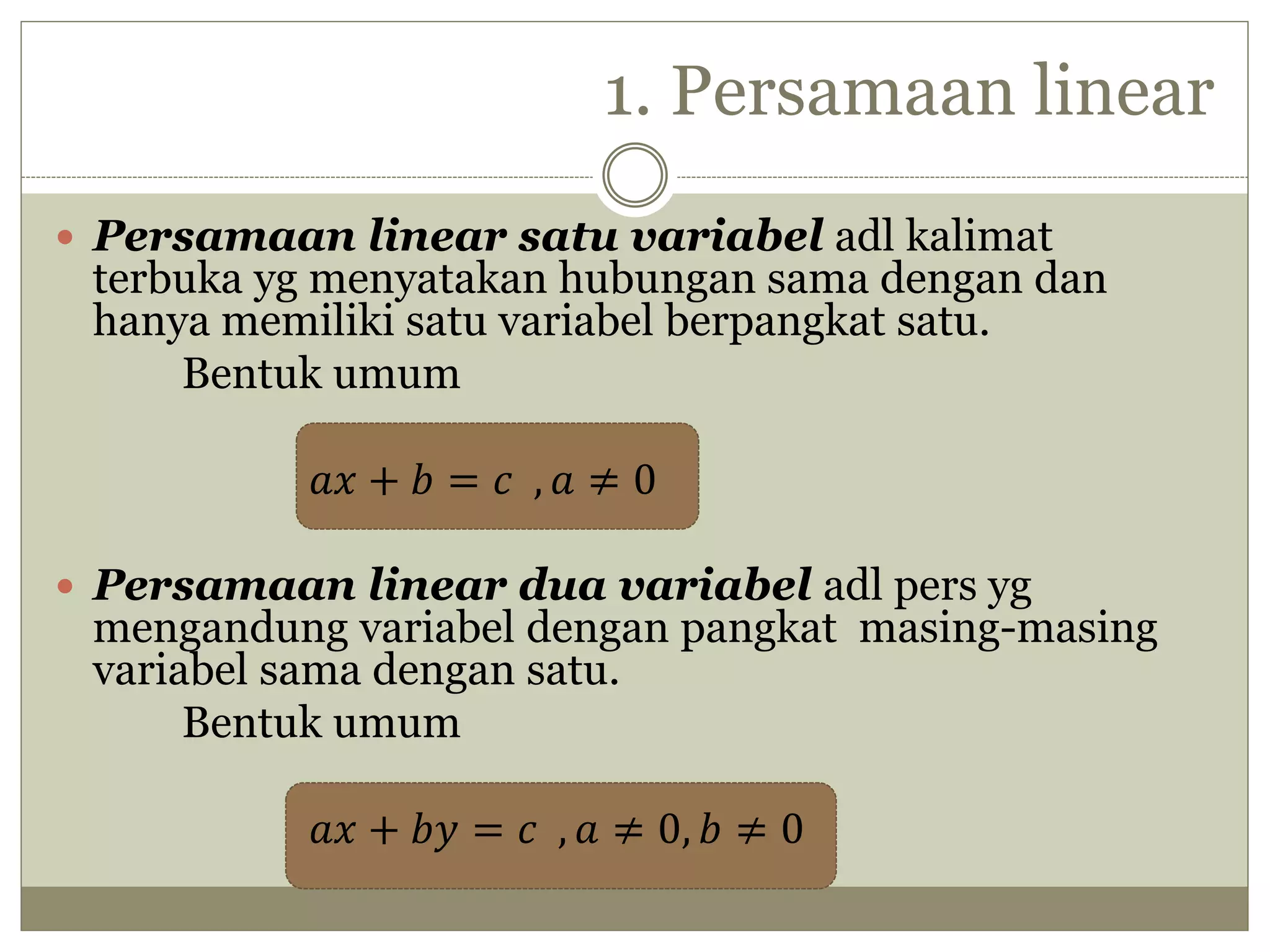 Sistem persamaan linear (spl) | PPTX