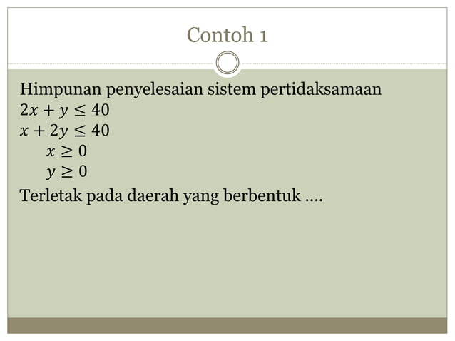 Sistem persamaan linear (spl) | PPTX