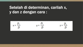 Sistem Persamaan Linear Tiga Variabel | PDF